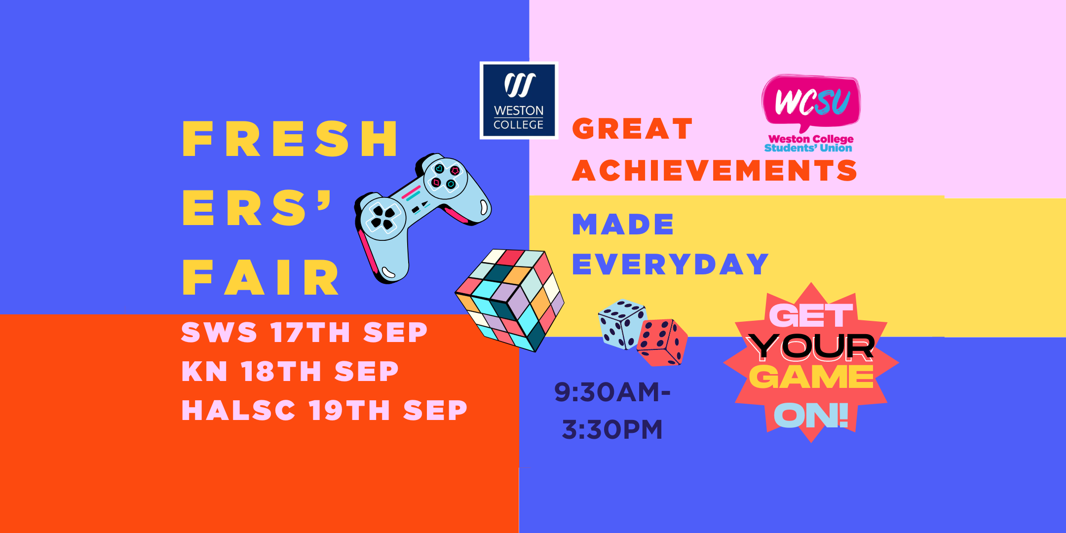 Freshers' Fair 24 - Knightstone Campus | Weston College